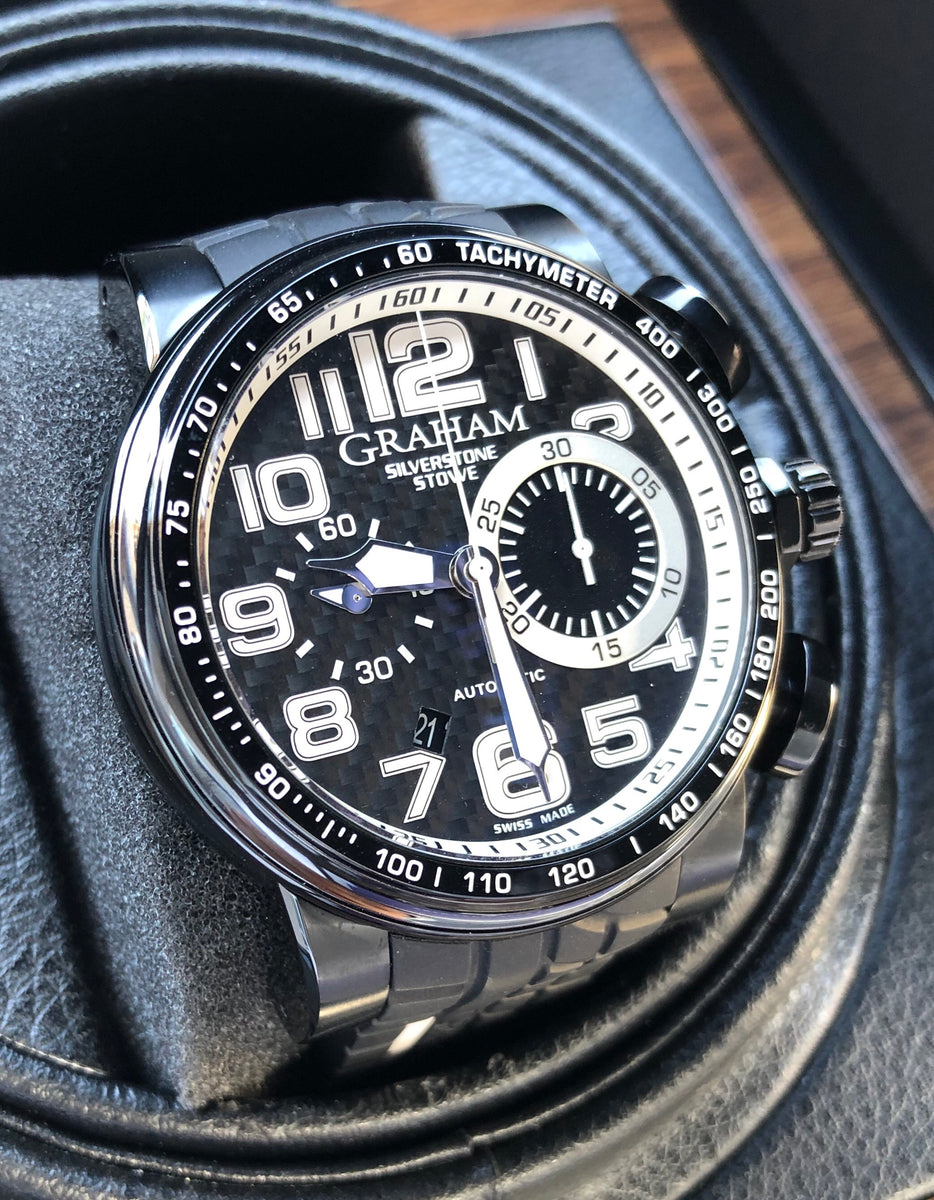 Graham Silverstone Stowe Racing Carbon Chronograph– Knight Watch Collection